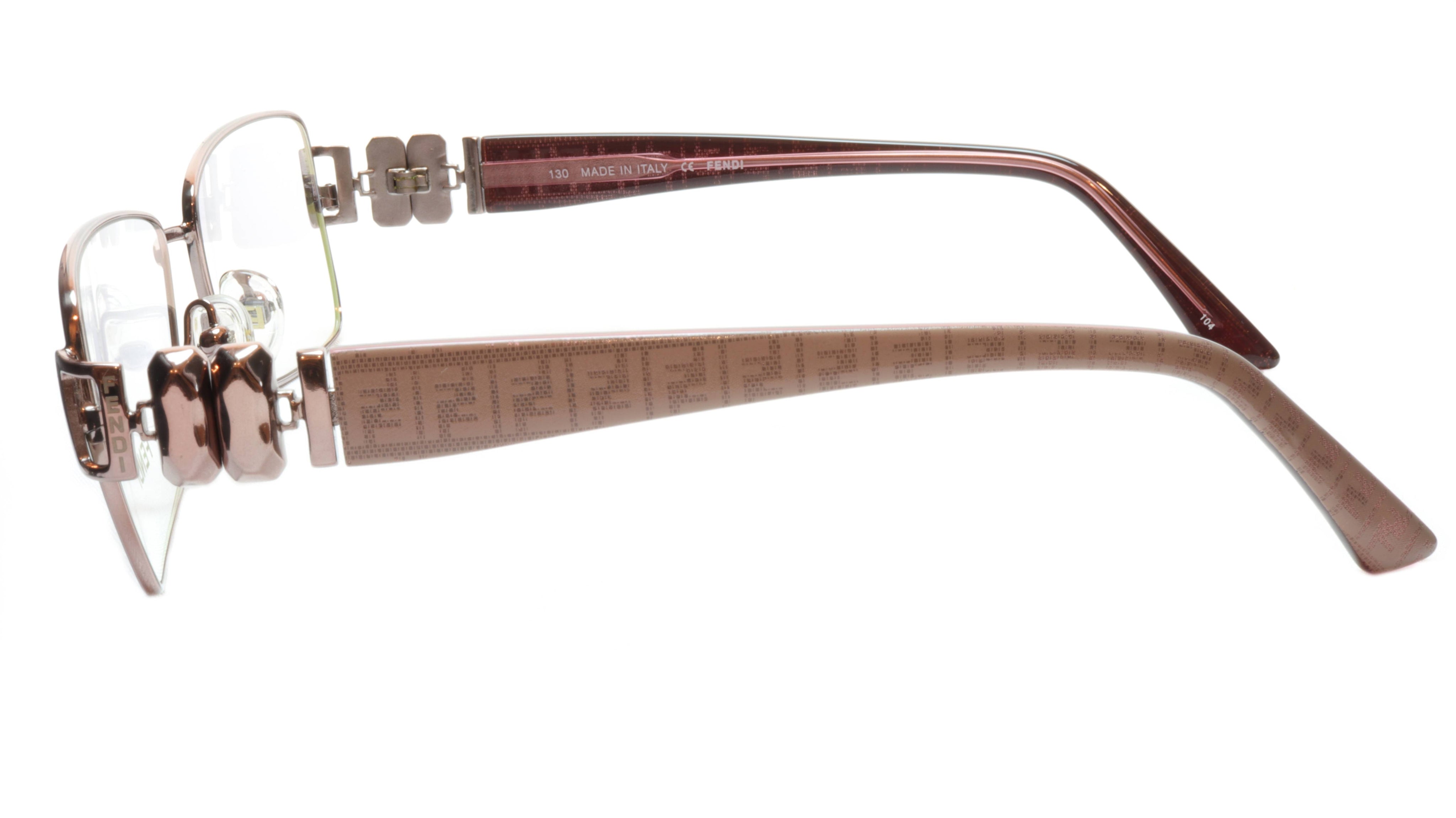 FENDI Eyeglasses Frame F883 (663) Metal Light Violet Italy Made 53-16 ...