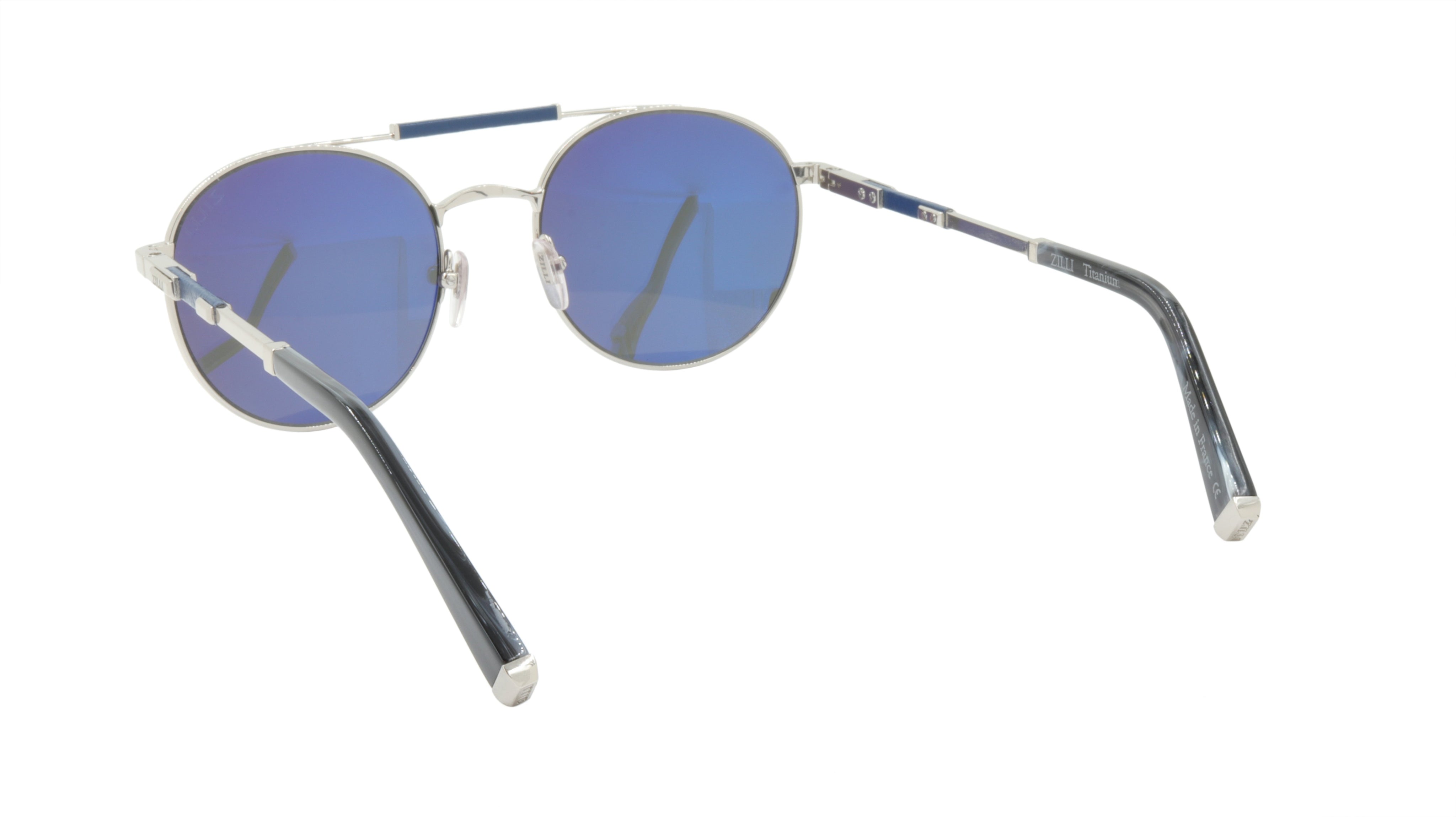 ZILLI Sunglasses Titanium Acetate Leather Polarized France Handmade ZI ...