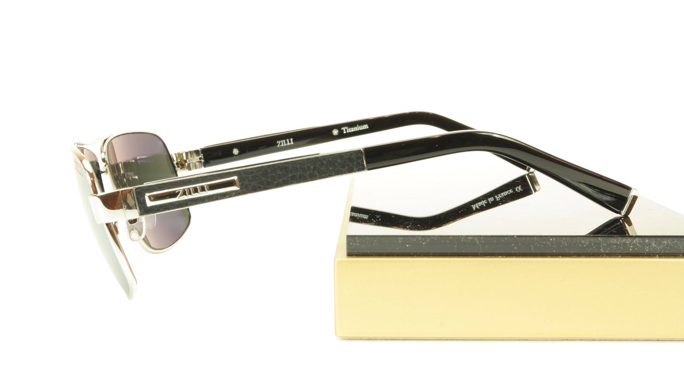 ZILLI Sunglasses with Silver Lenses Uniquely Crafted with Its Own Seri ...