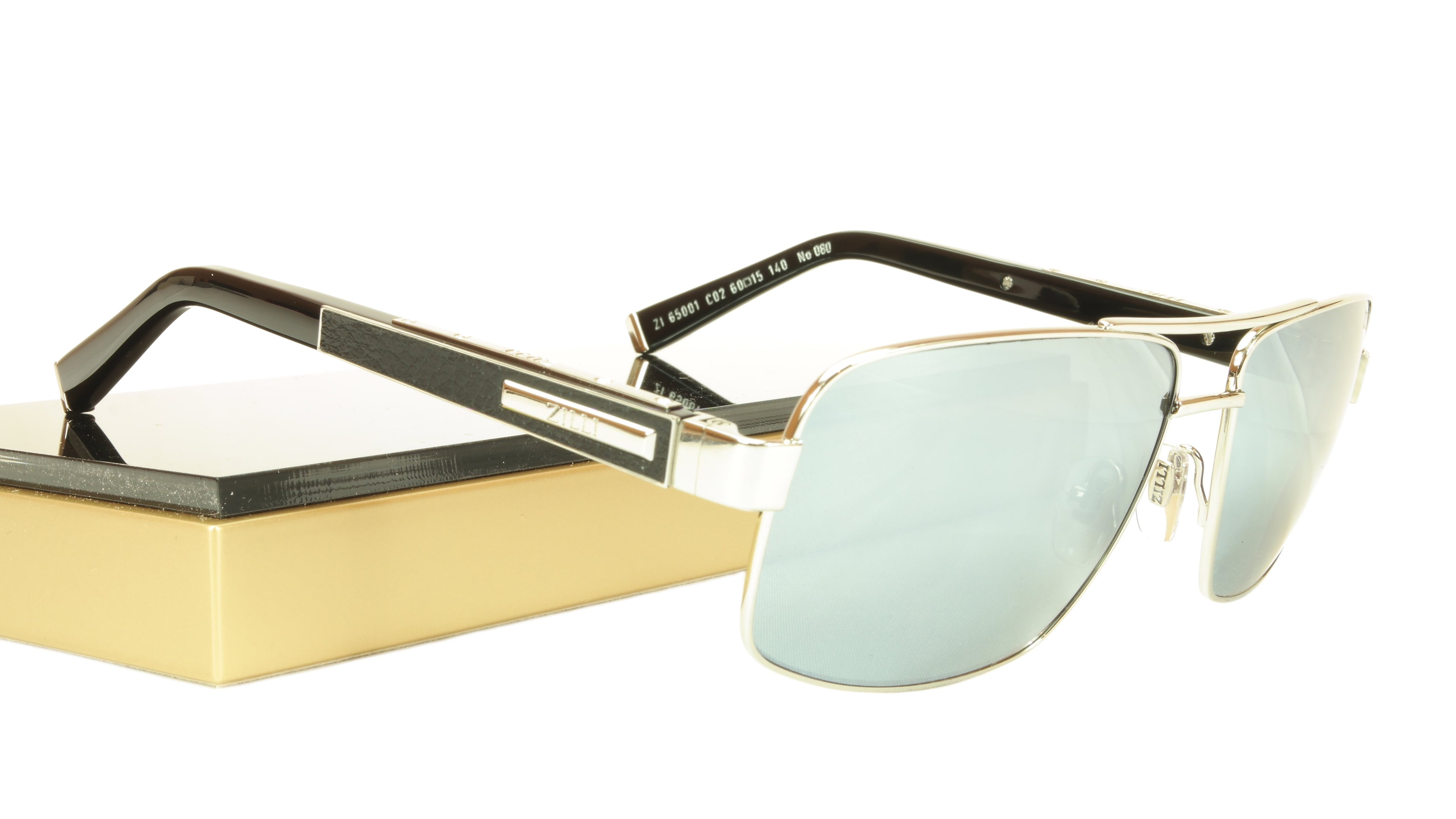 ZILLI Sunglasses with Silver Lenses Uniquely Crafted with Its Own Seri ...