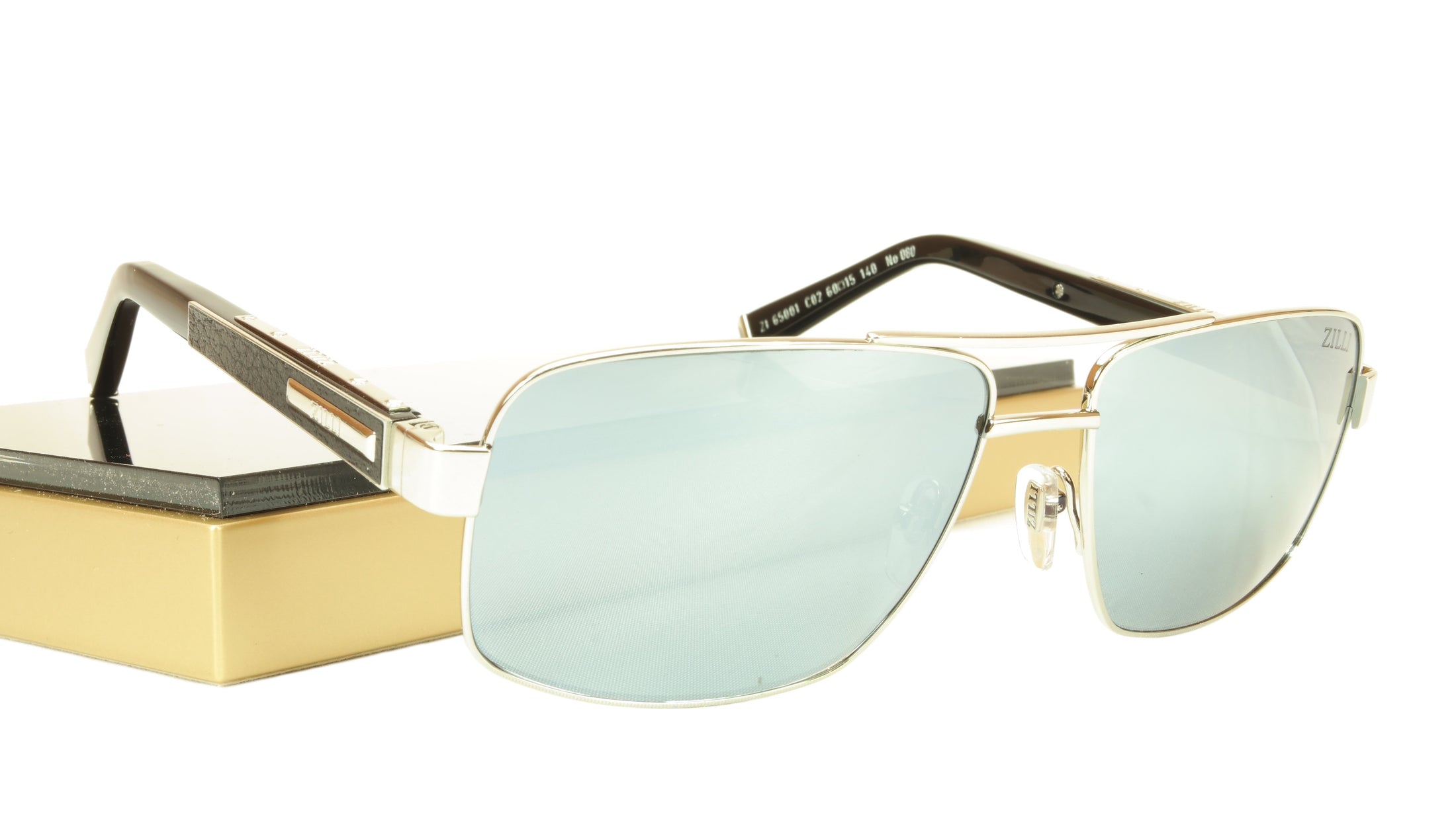 ZILLI Sunglasses with Silver Lenses Uniquely Crafted with Its Own Seri ...