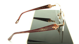 Chopard Eyeglasses Frame VCH A93G 08FC Acetate Gold Plated Italy Made ...