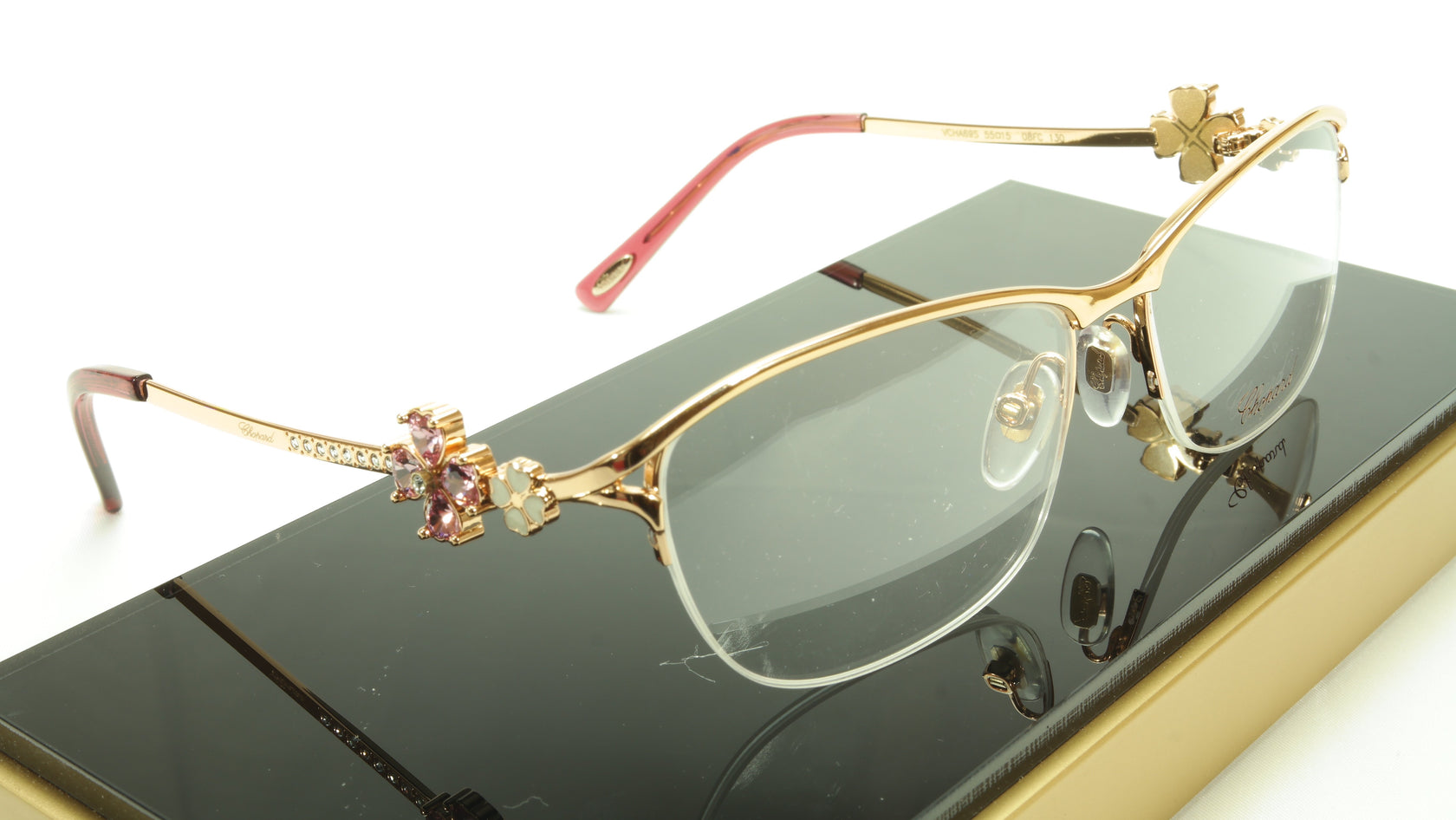 Chopard Eyeglasses Frame VCHA69S 08FC Gold Shiny Copper Italy Made 55 ...
