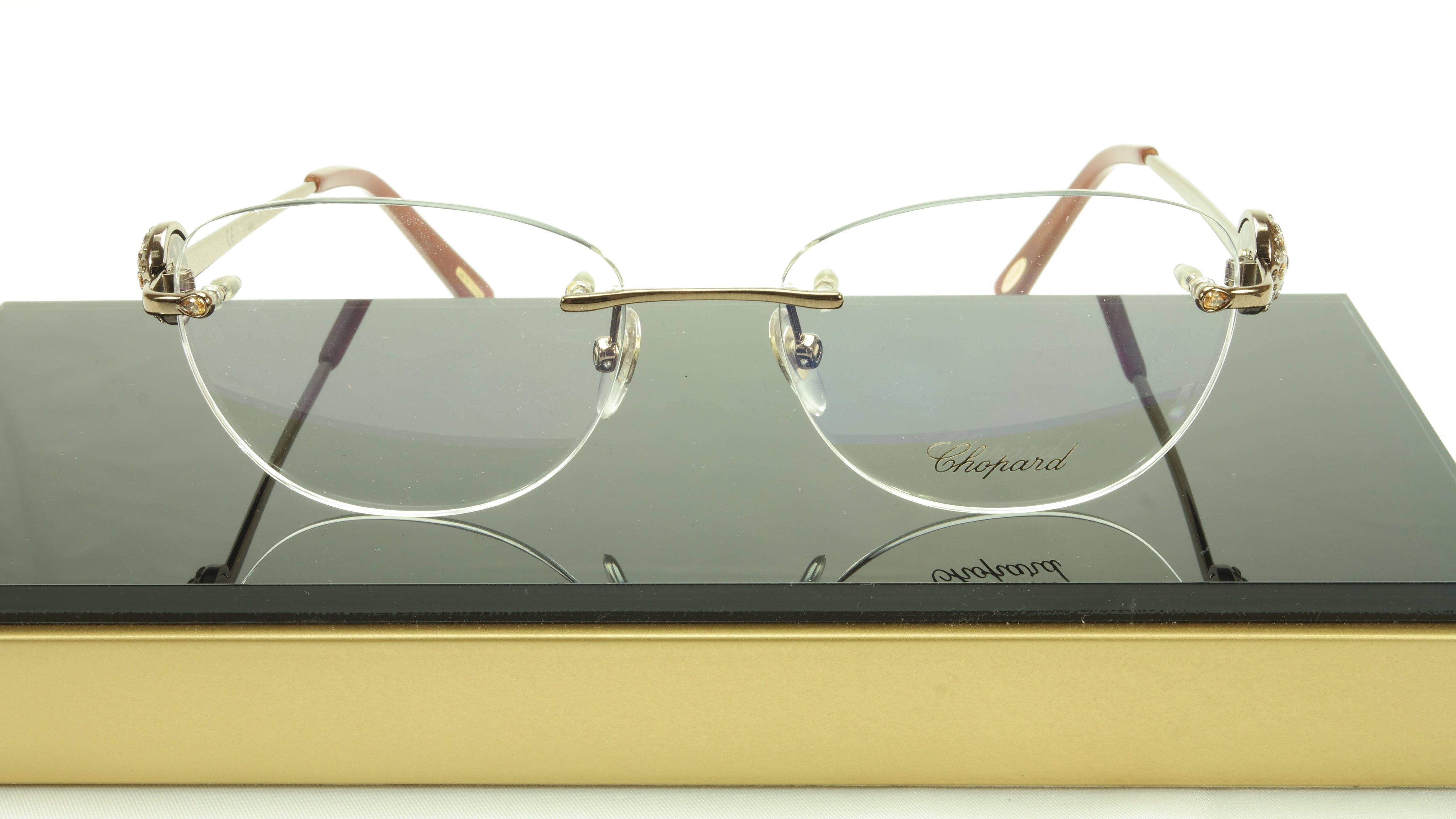 Chopard Eyeglasses Frame VCHA95S 0R80 Bronze Brown Italy Made 52-17-14 ...