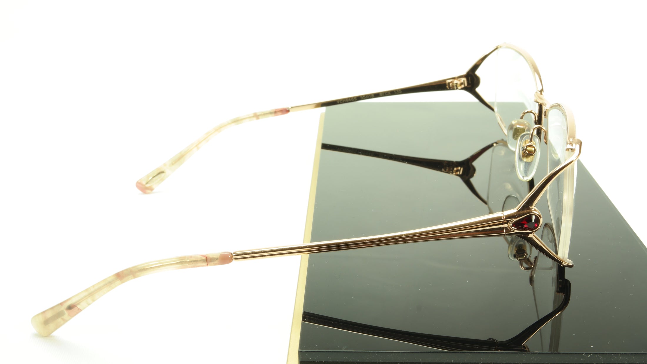 Chopard Eyeglasses Frame VCH 946S 8FCX Gold Plated Metal Italy Made 55 ...