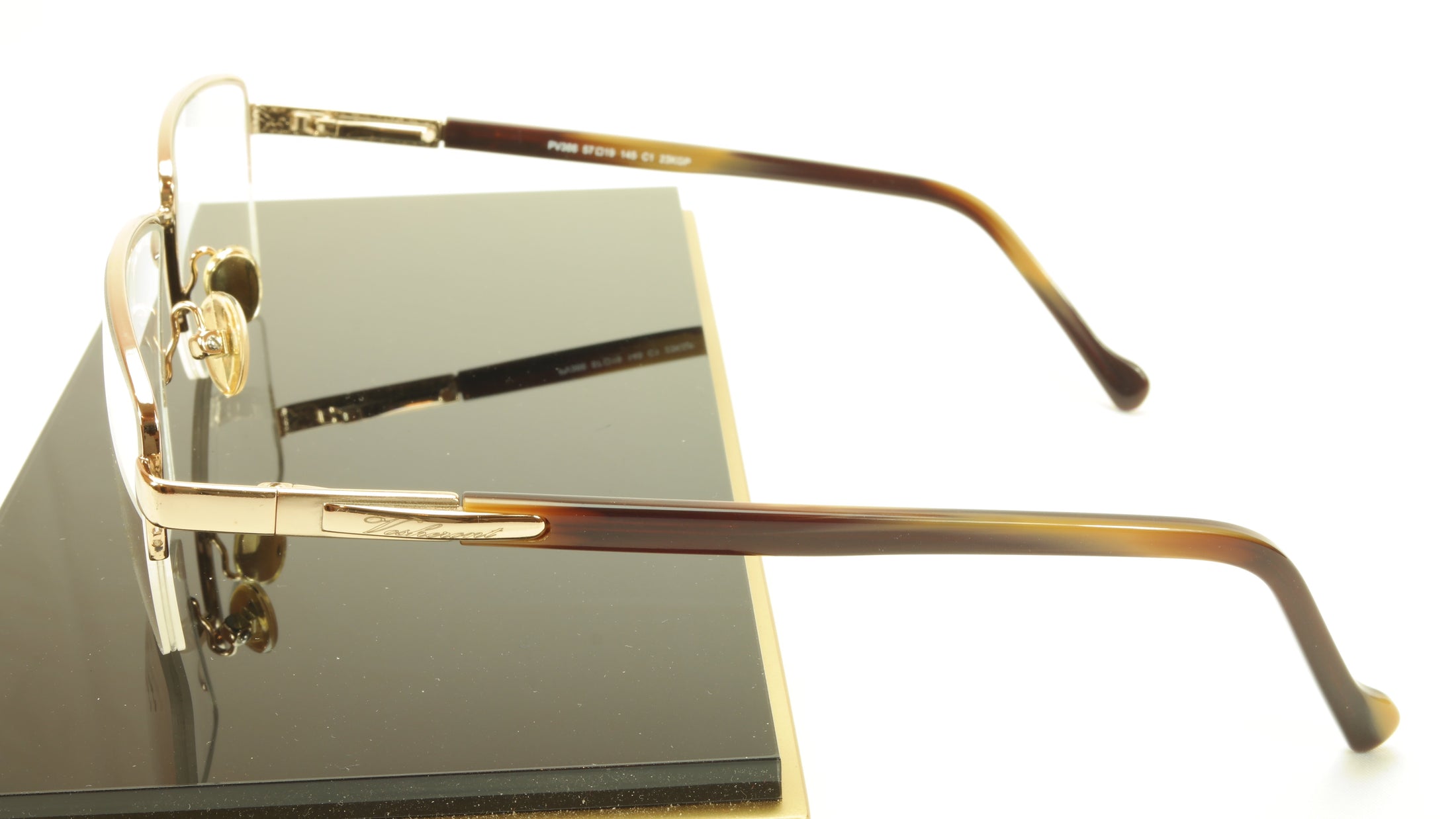 Paul Vosheront PV366 C1 23KT Gold Plated Eyeglasses Frame Italy Made ...