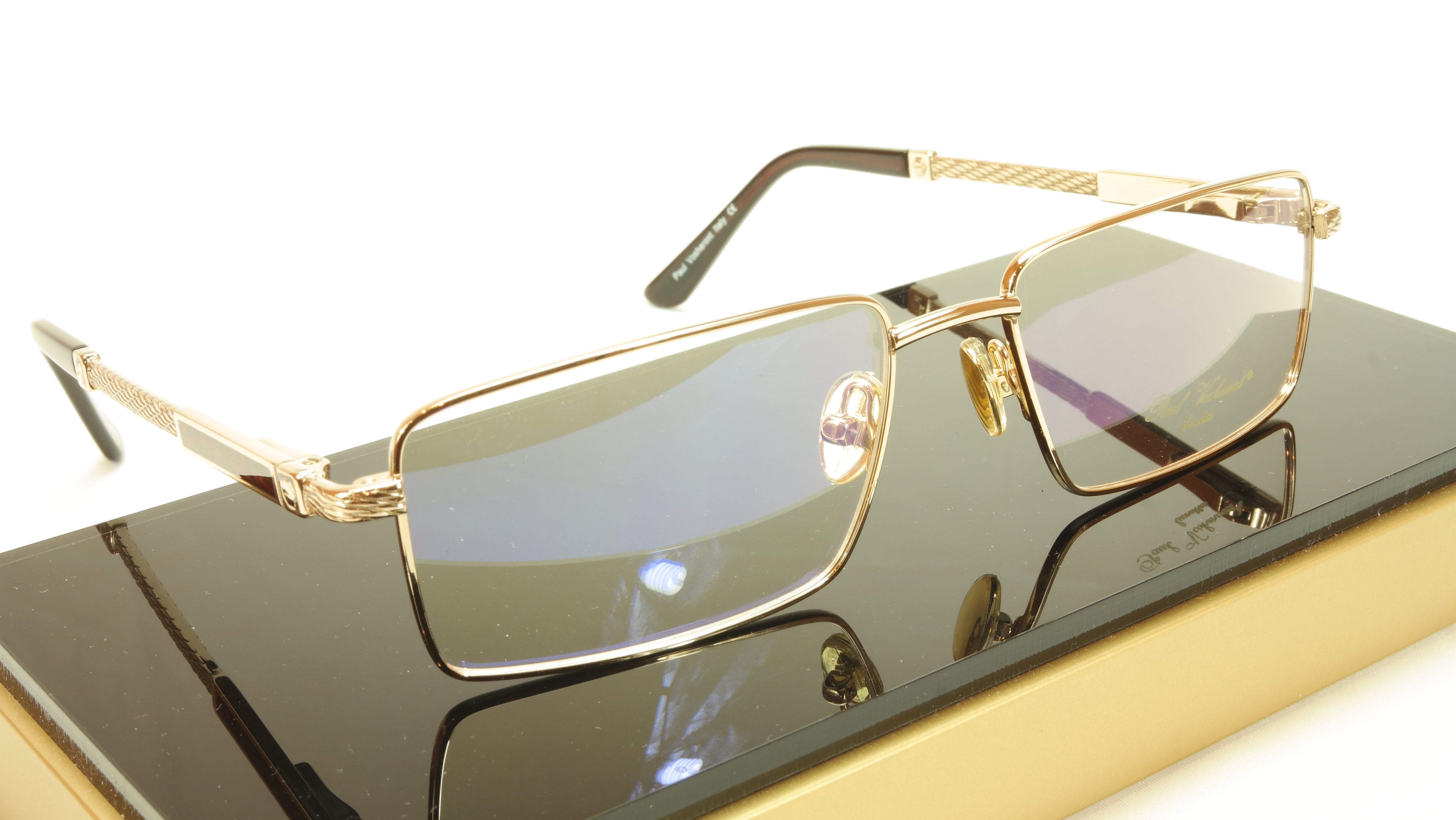 Paul Vosheront PV368 C1 23KT Gold Plated Eyeglasses Frame Italy Made ...